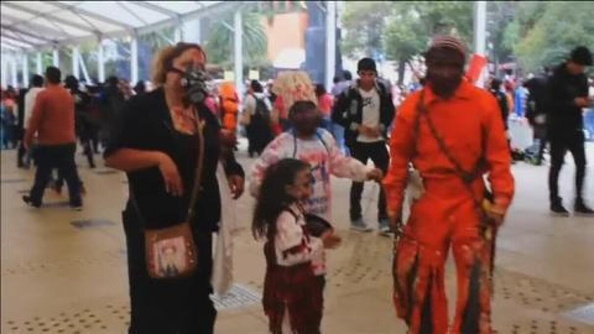El apocalipsis zombi llega un año más a Ciudad de México