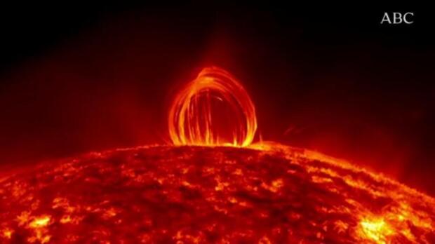 Así llovió fuego sobre el Sol